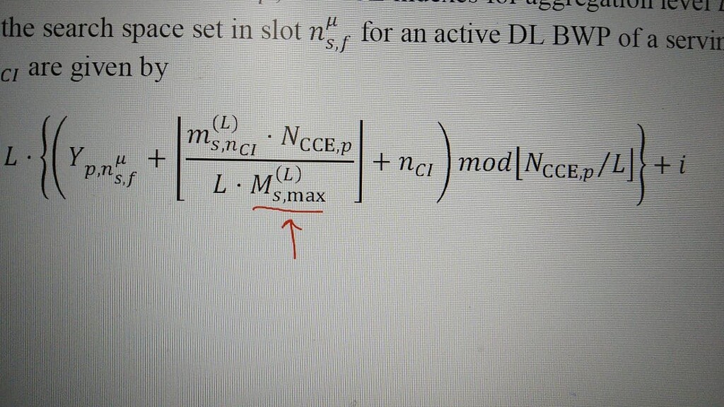 Calculating CCE index in NR formula - Specs & Protocol Testing ...