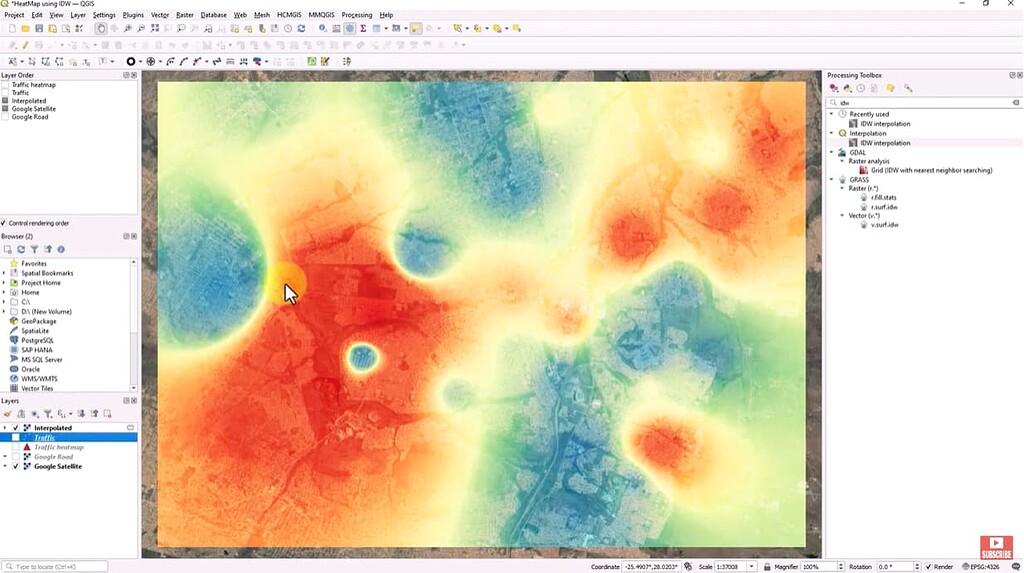 Heat Map Creation in QGIS: Two Methods - IDW and Symbology - Tools ...