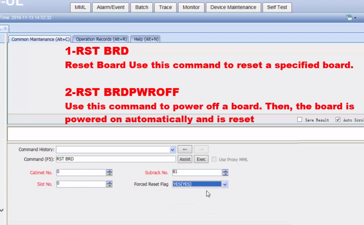 Routine Troubleshooting MML Commands in Huawei - OSS and NOC ...